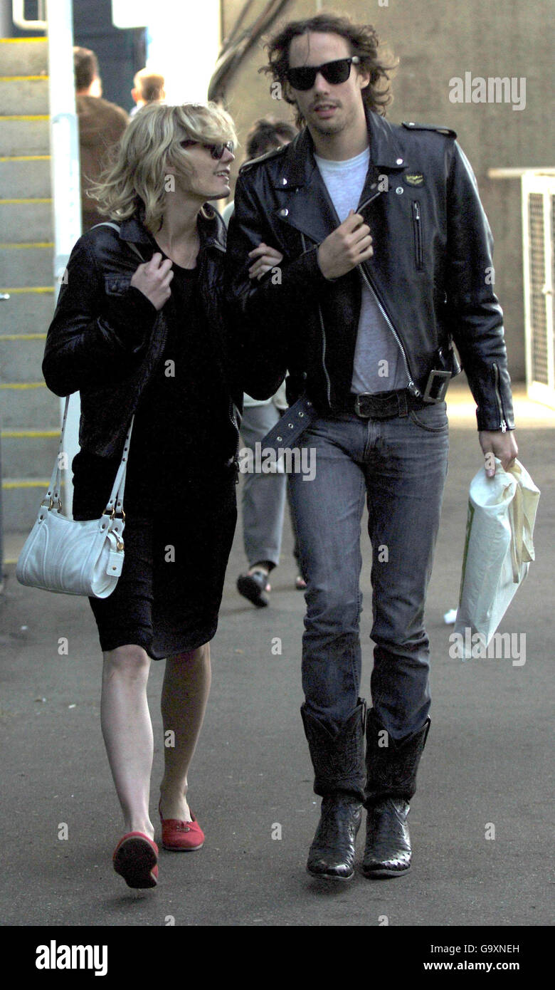 Kirsten Dunst and Johnny Borrell sighting - London Stock Photo - Alamy