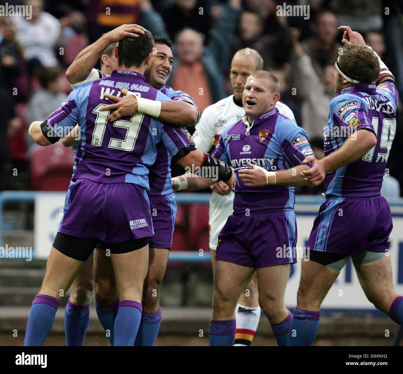Huddersfields stephen wild engage super league match galpharm stadium ...