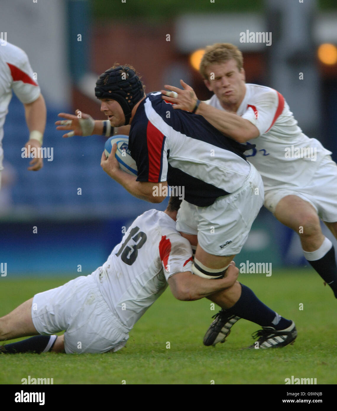 England kevin sorrel will skinner tackle usas mike mangan hi-res stock ...