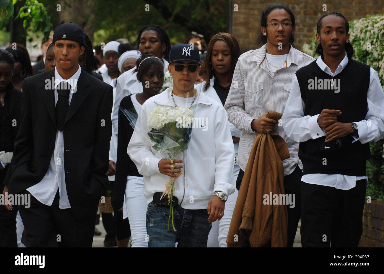 Funeral for murdered boy Stock Photo - Alamy