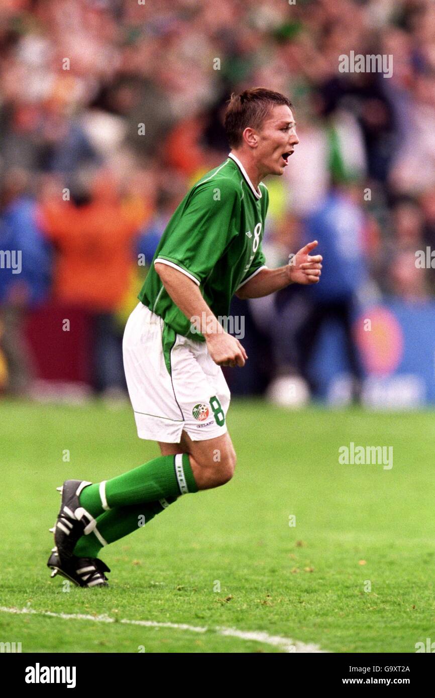 Soccer world cup qualifier group two ireland v holland hi-res stock ...