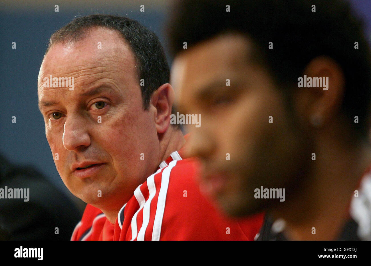 Soccer - Liverpool press conference - Athens - Olympic Stadium Stock ...