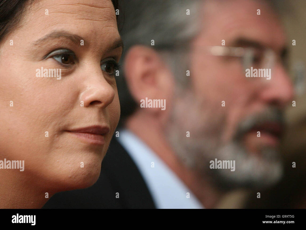 Politics smiling head head shot mary lou mcdonald hi-res stock ...