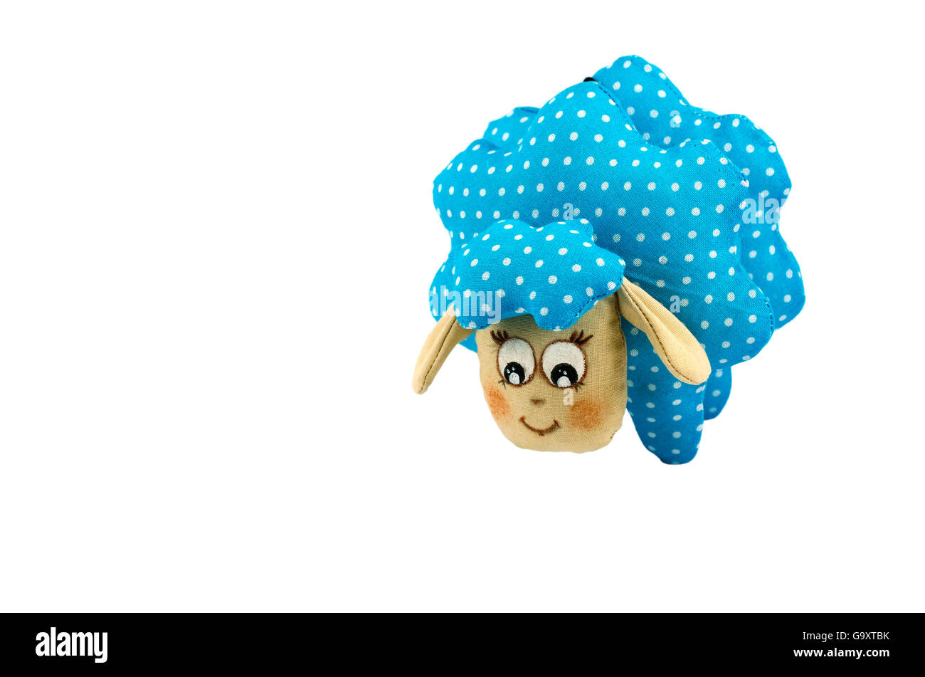 Rag-doll speckled lamb isolated on white Stock Photo - Alamy