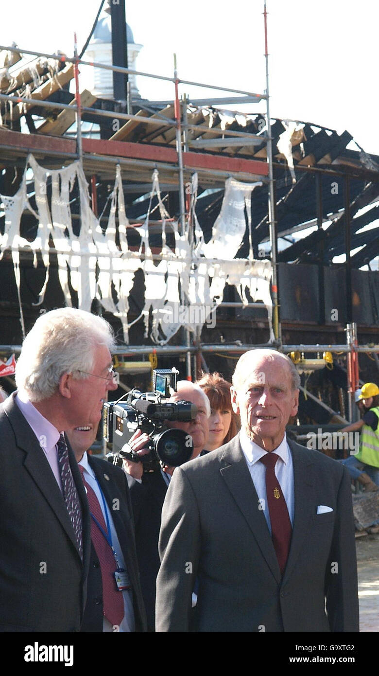 Cutty Sark fire Stock Photo - Alamy