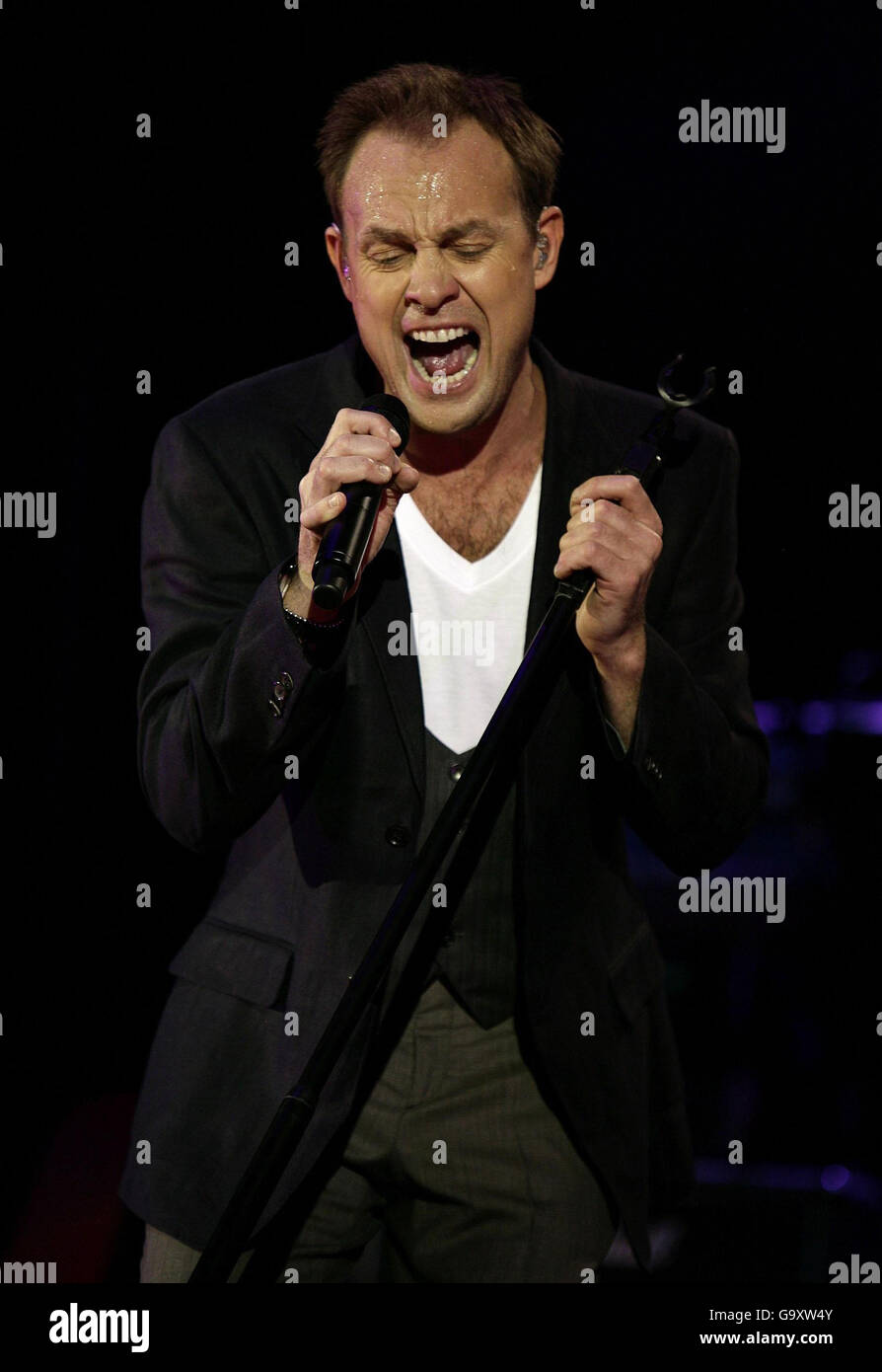 Jason Donovan in concert - London. Jason Donovan performing on stage at ...