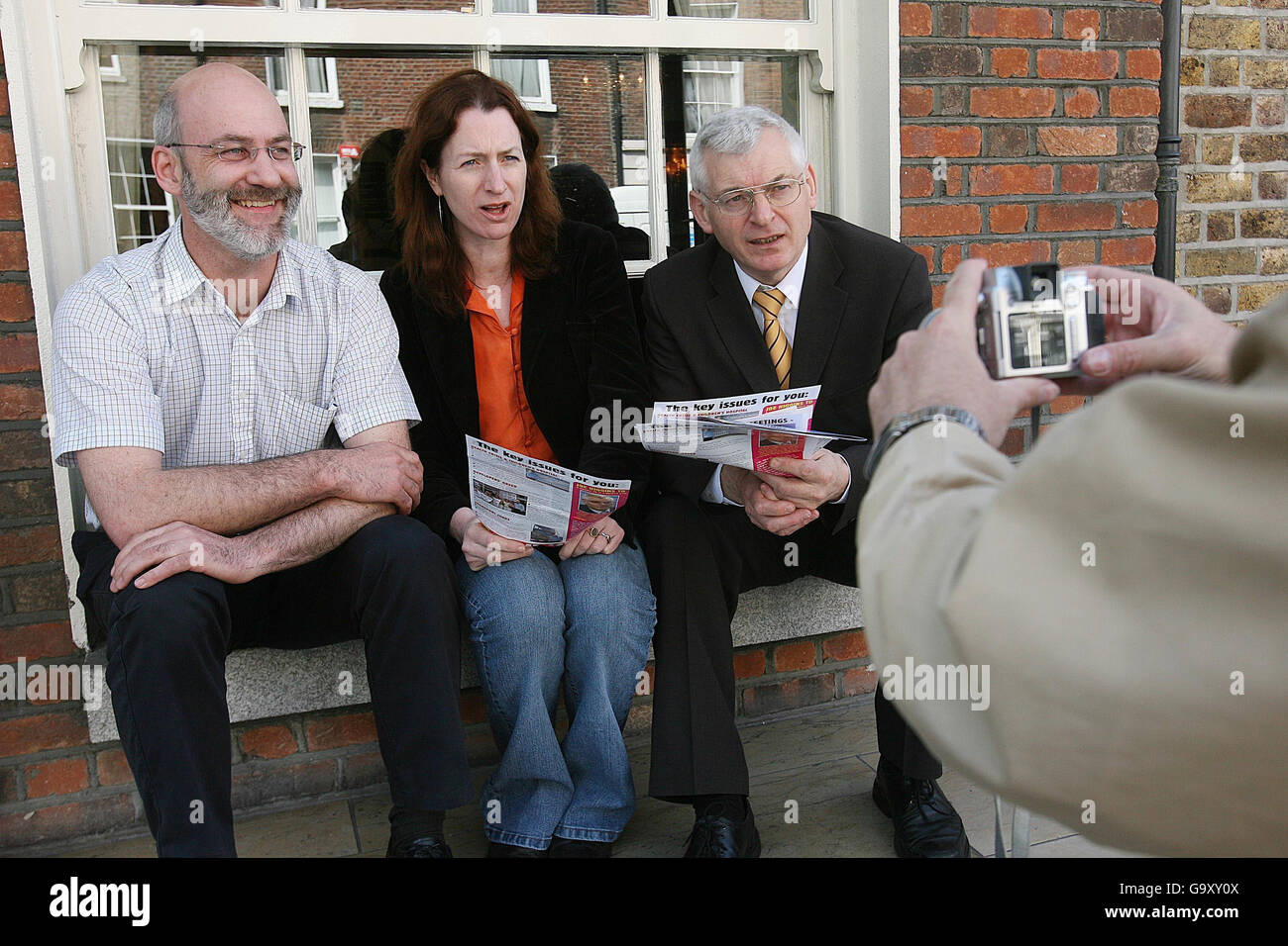 The Socalist Party's TD Joe Higgins (Right) with Councillor Clare Daly ...