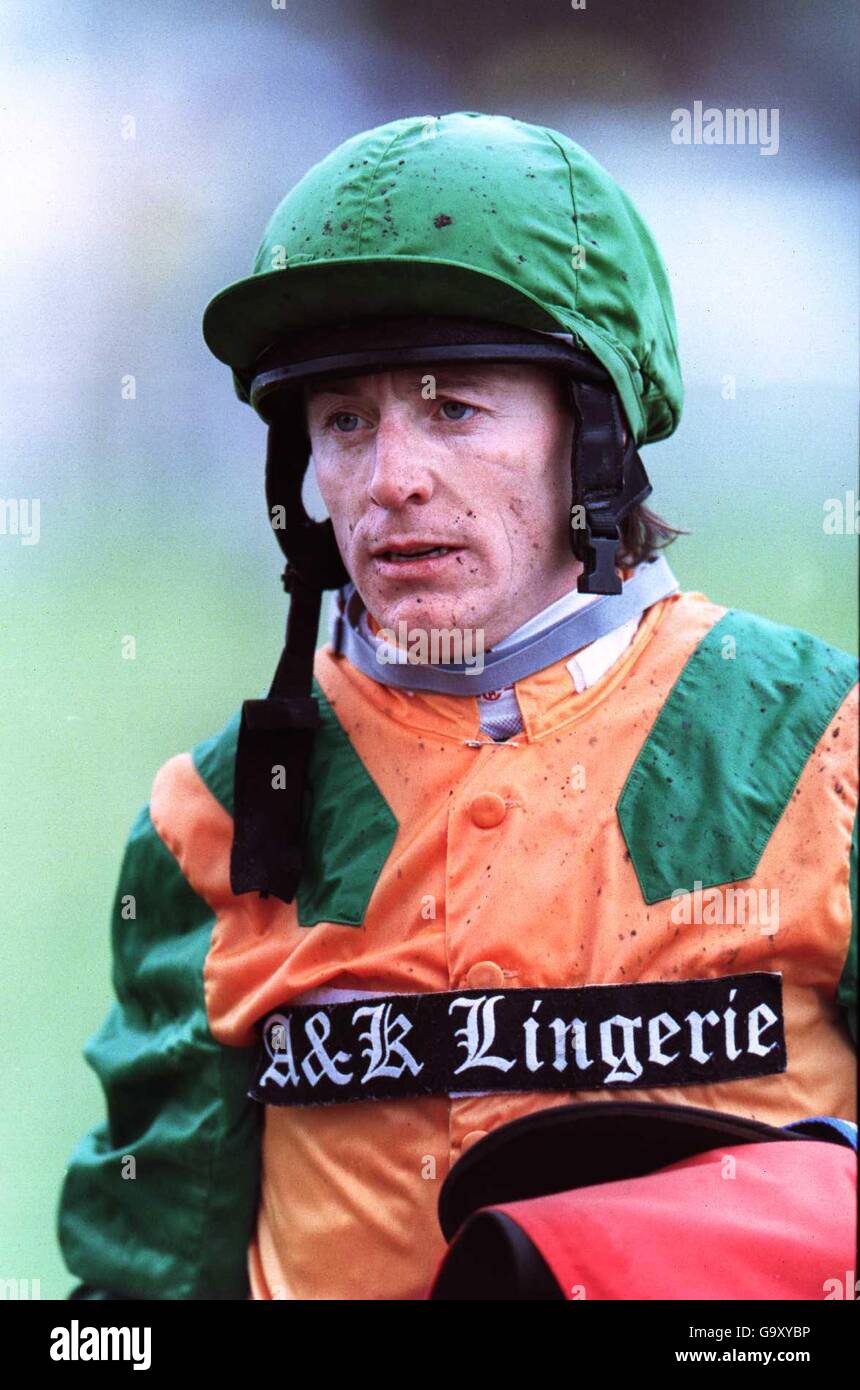 Horse racing headshot keiren fallon jockey horseracing horse racing hi-res stock photography and ...