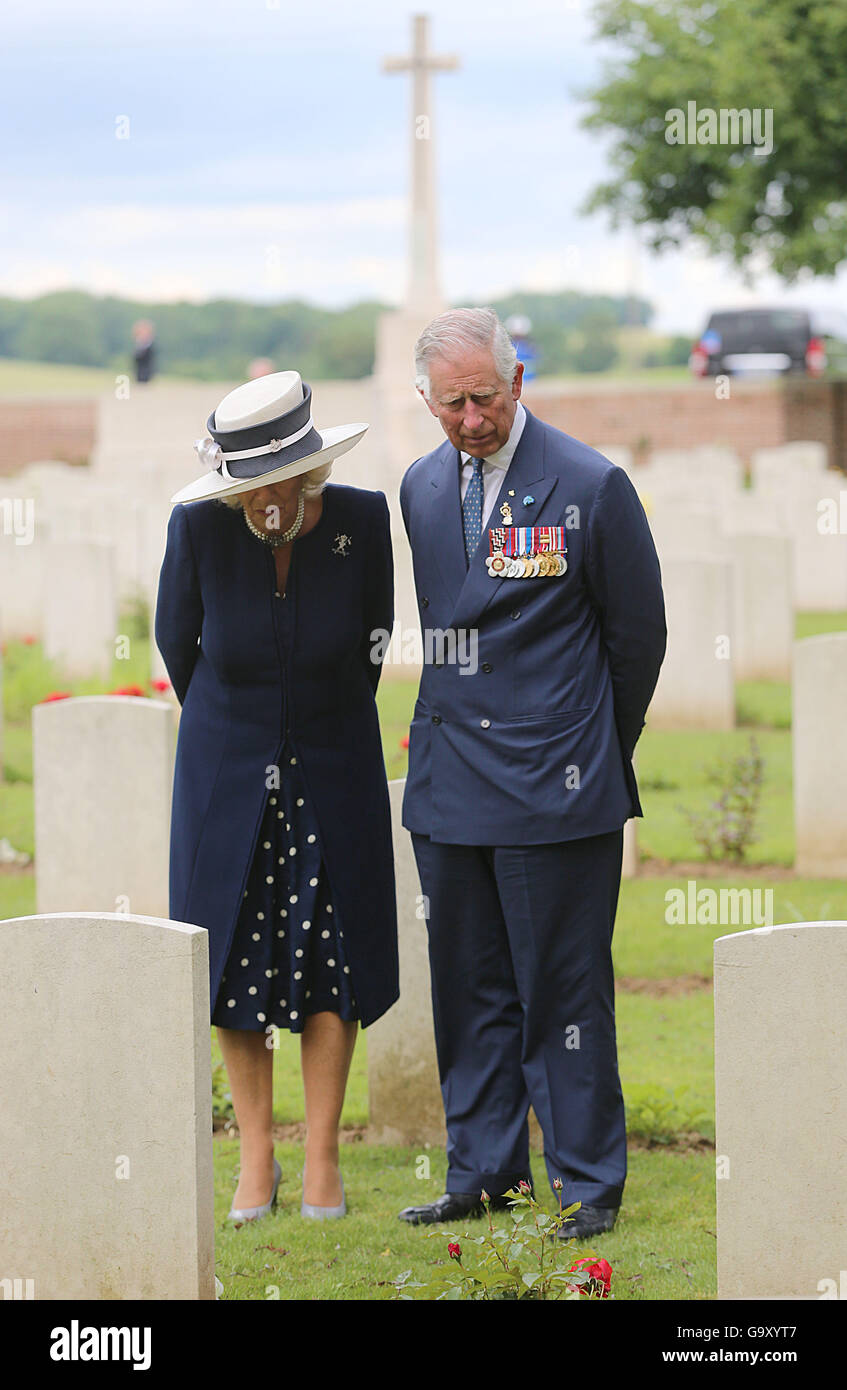 The Prince of Wales and the Duchess of Cornwall at Carnoy Military ...