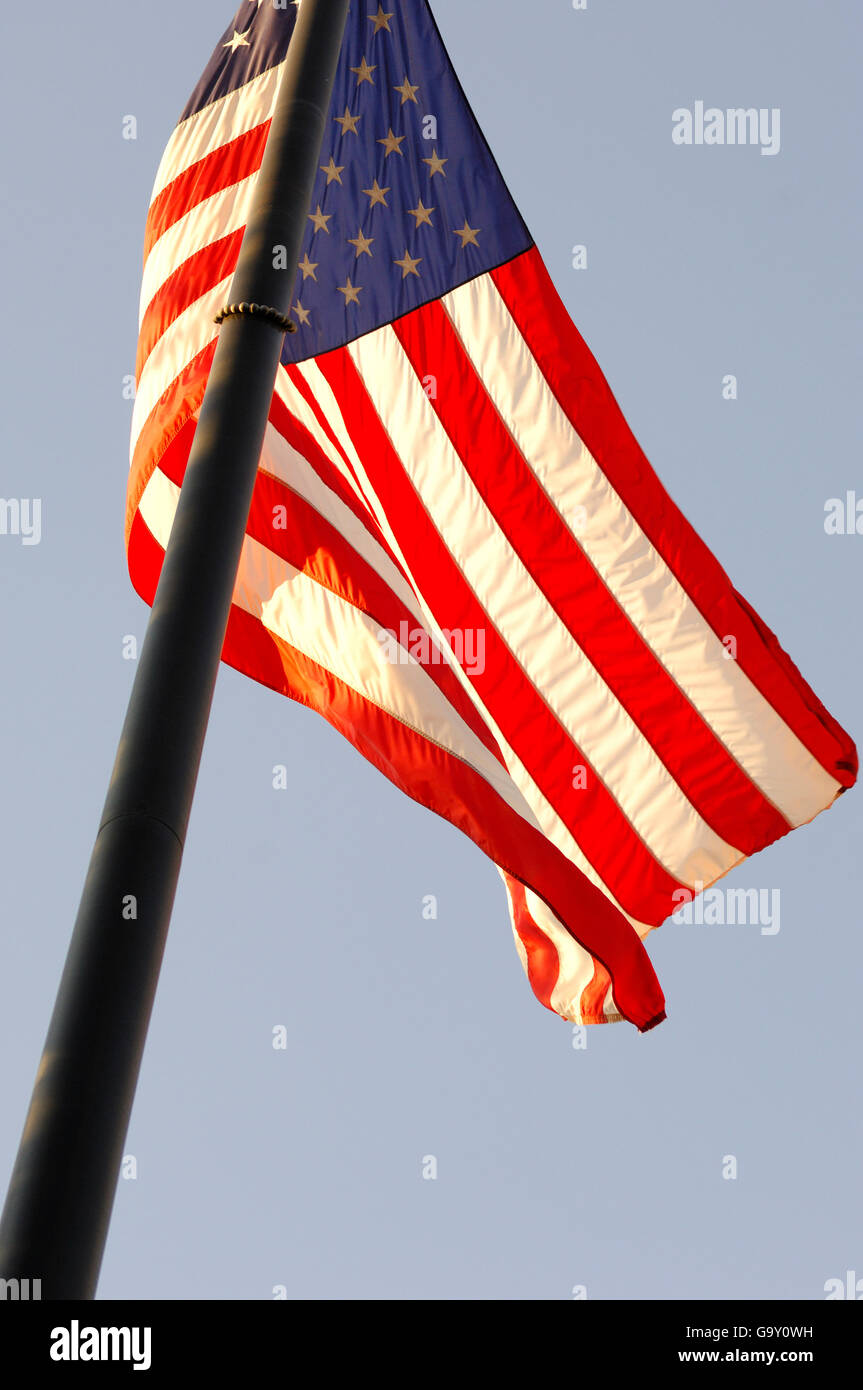Unfurled american flag flags hi-res stock photography and images - Alamy