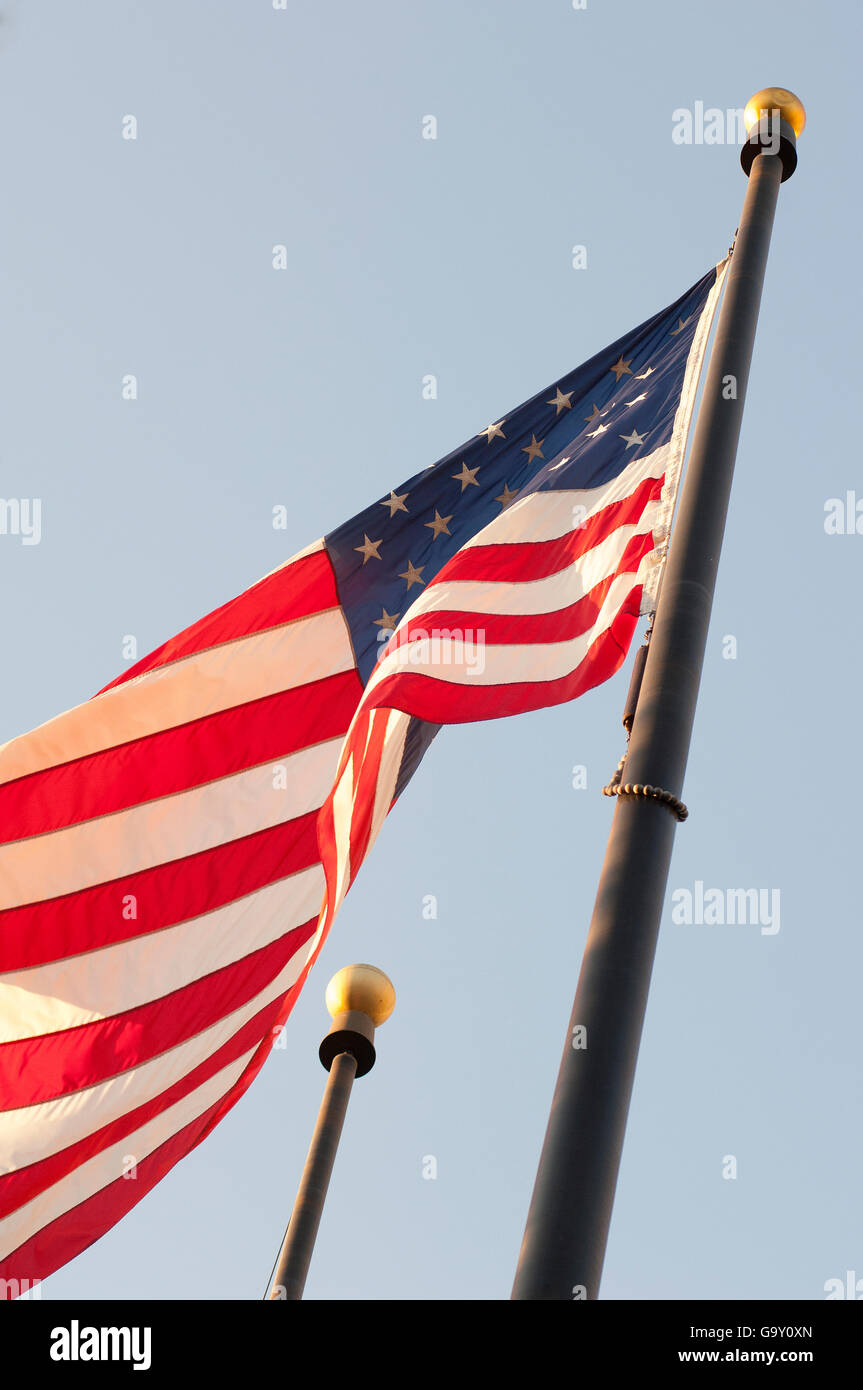 Unfurled american flag flags hi-res stock photography and images - Alamy