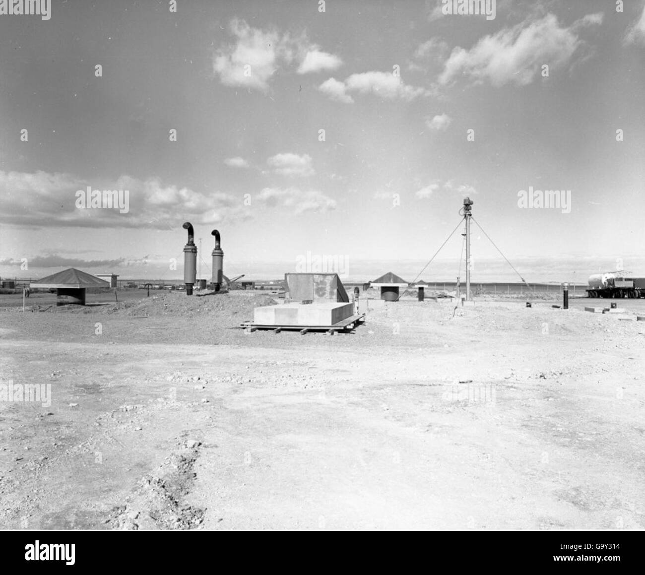 A significant Atlas missile 9A test launch from the early 1960s ...