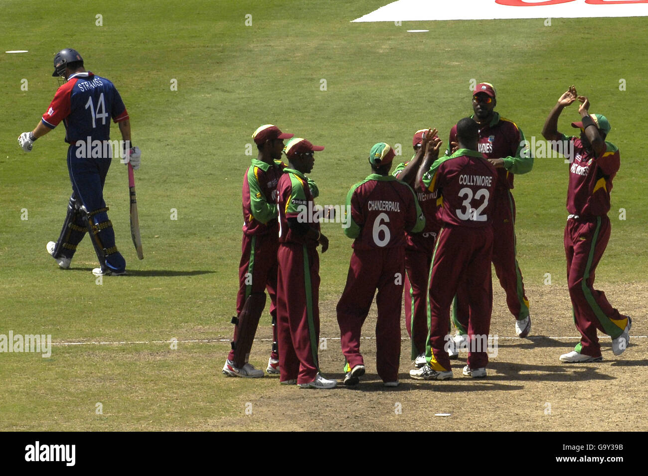 Cricket icc cricket world cup 2007 barbados hi-res stock photography ...