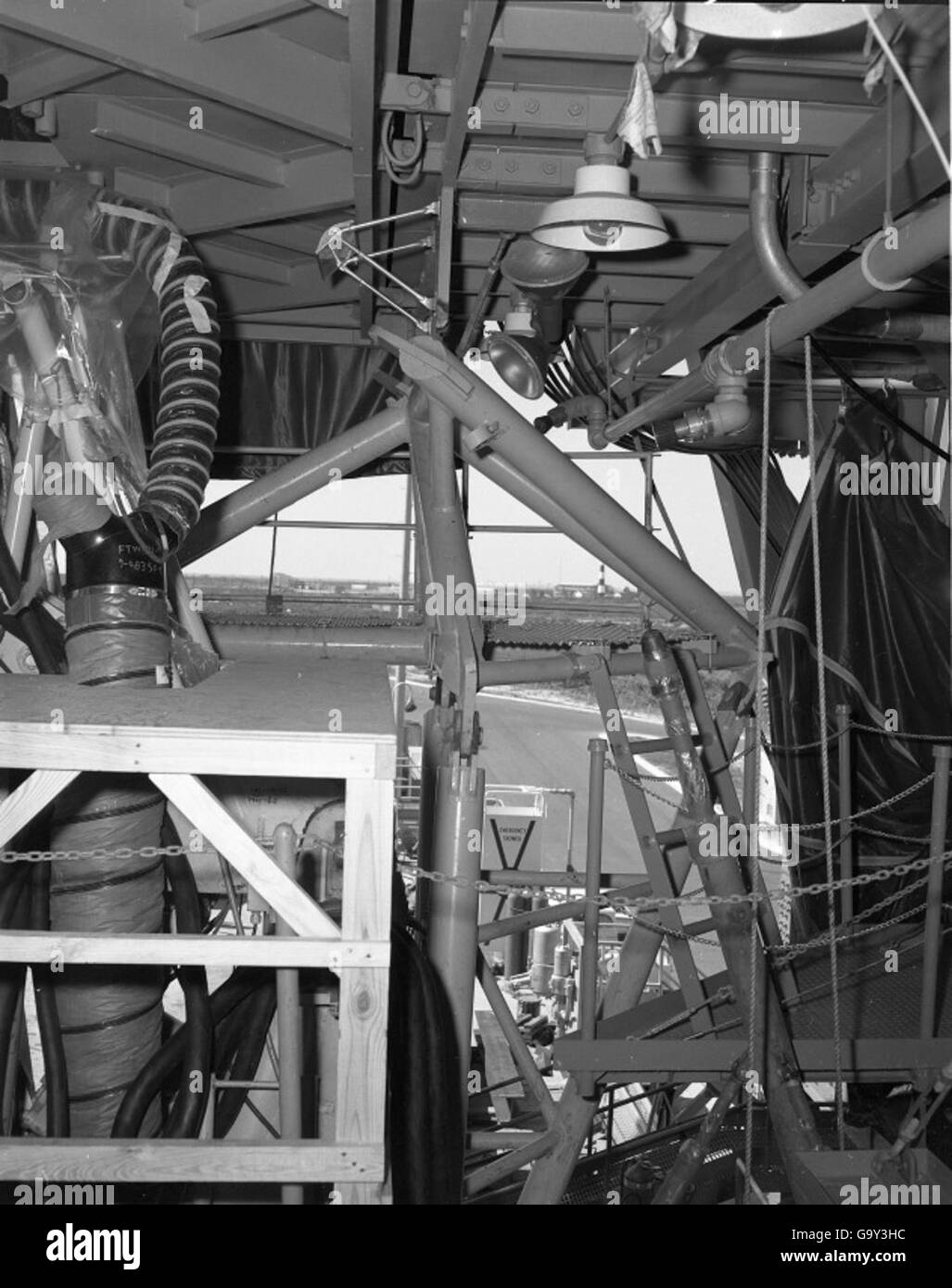 A Convair Atlas missile launch, early 1960s, documenting the missile's ...