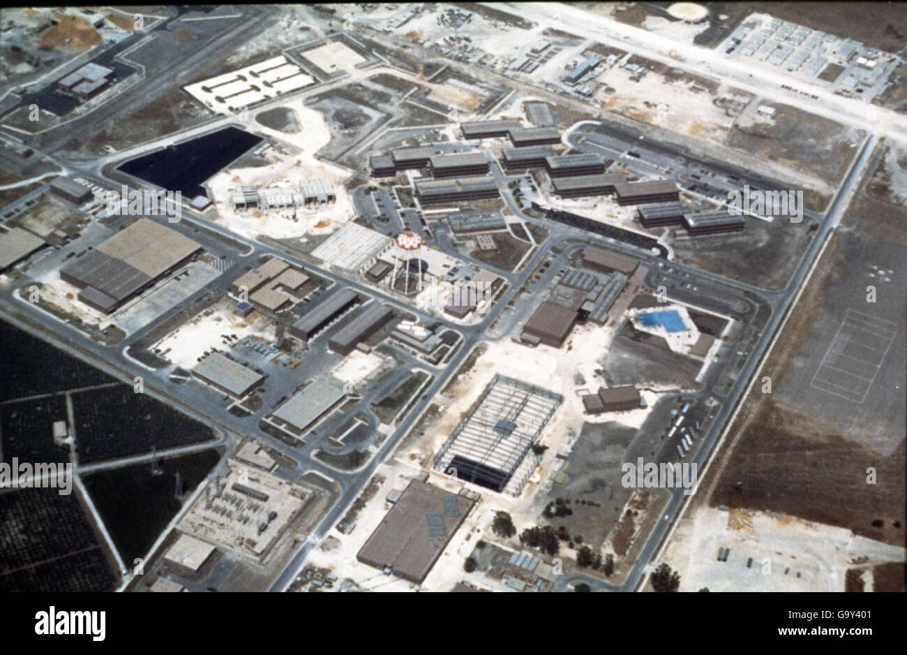 A successful Atlas missile test launch captured during the Cold War era ...