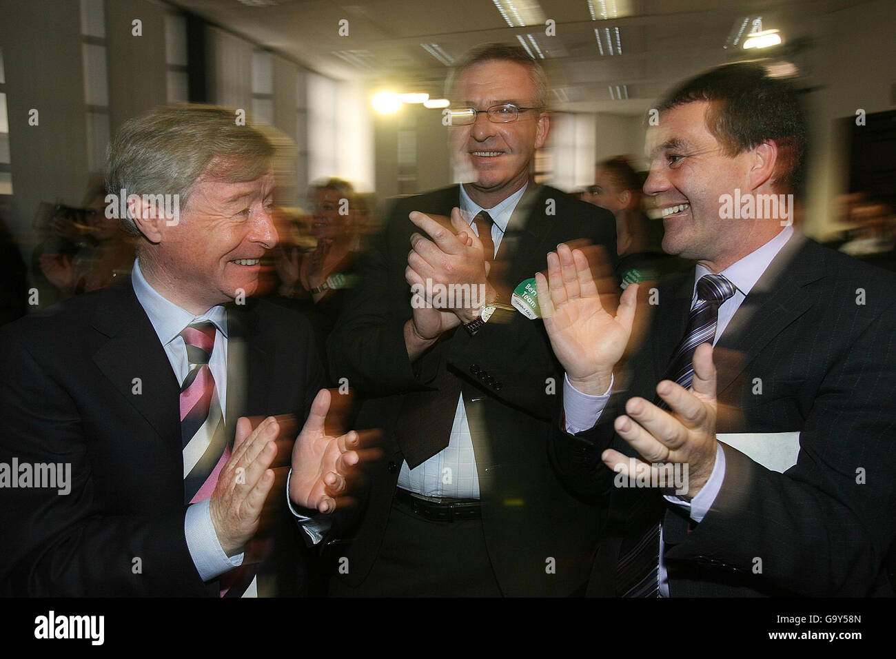 (From the left) Minister Seamus Brennan, Cyprian Brady and Minister ...