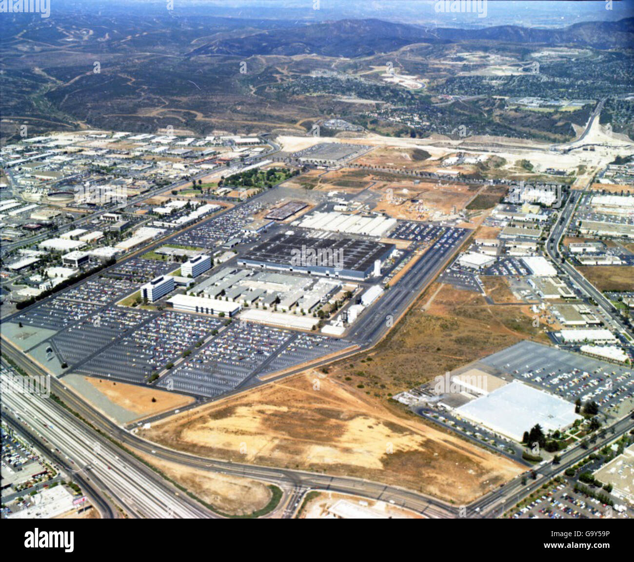 Vandenberg AFB, Site 65-2, showing the missile launch pad and equipment ...
