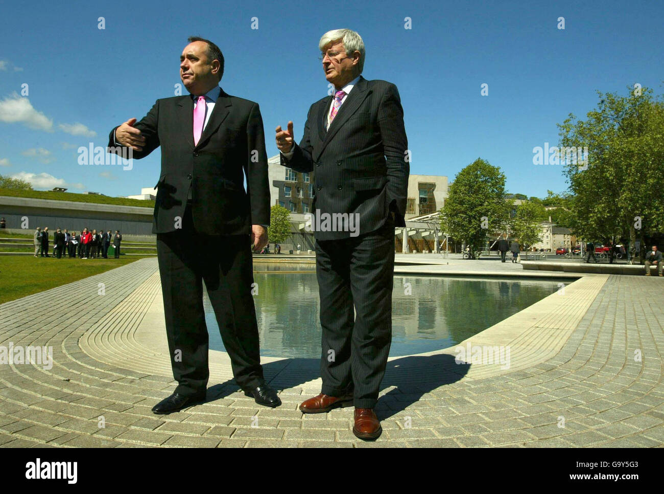 Scottish National Party leader Alex Salmond and Scottish Green party ...