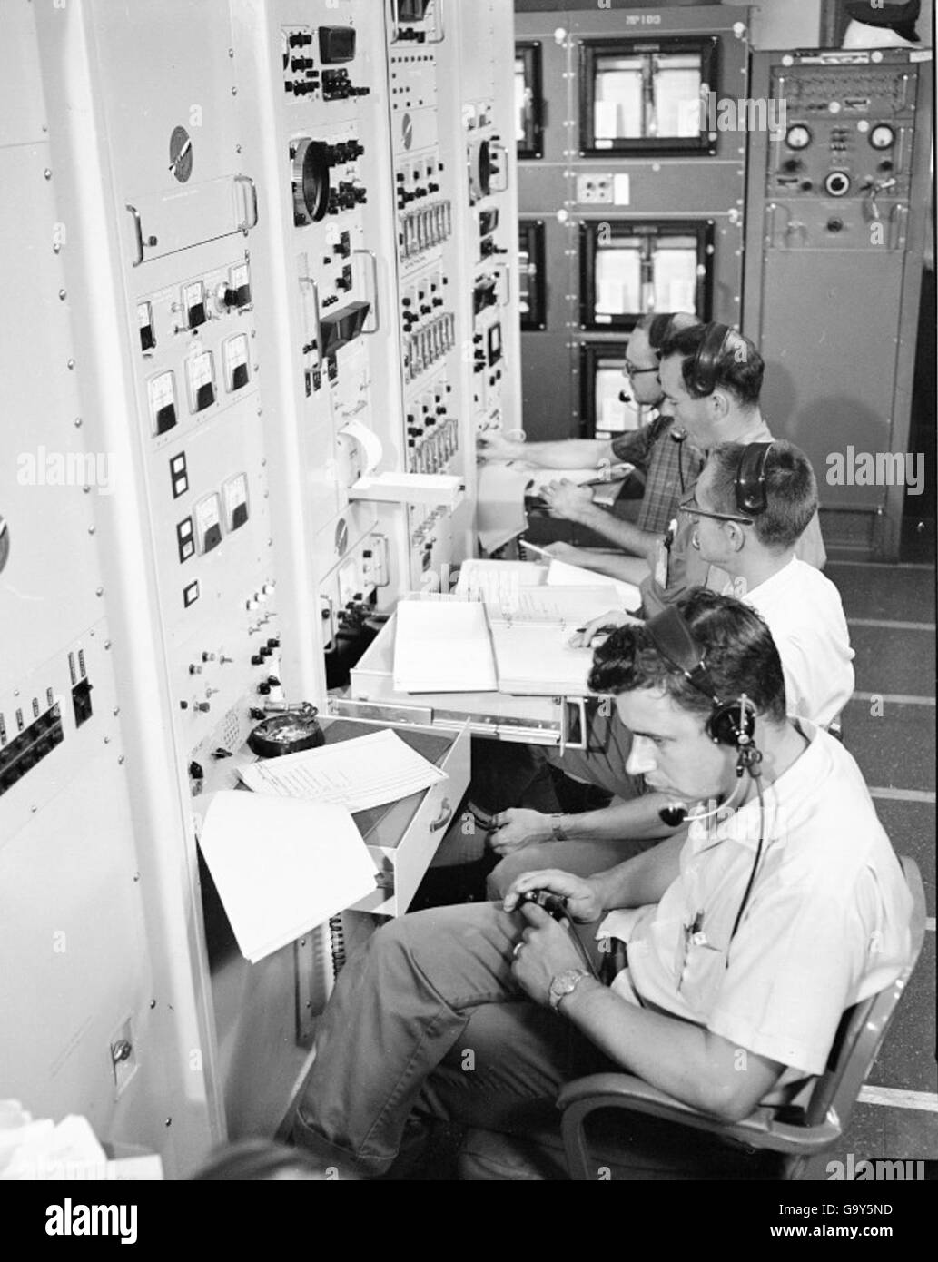 This image from the Atlas Negative Collection documents an early test ...