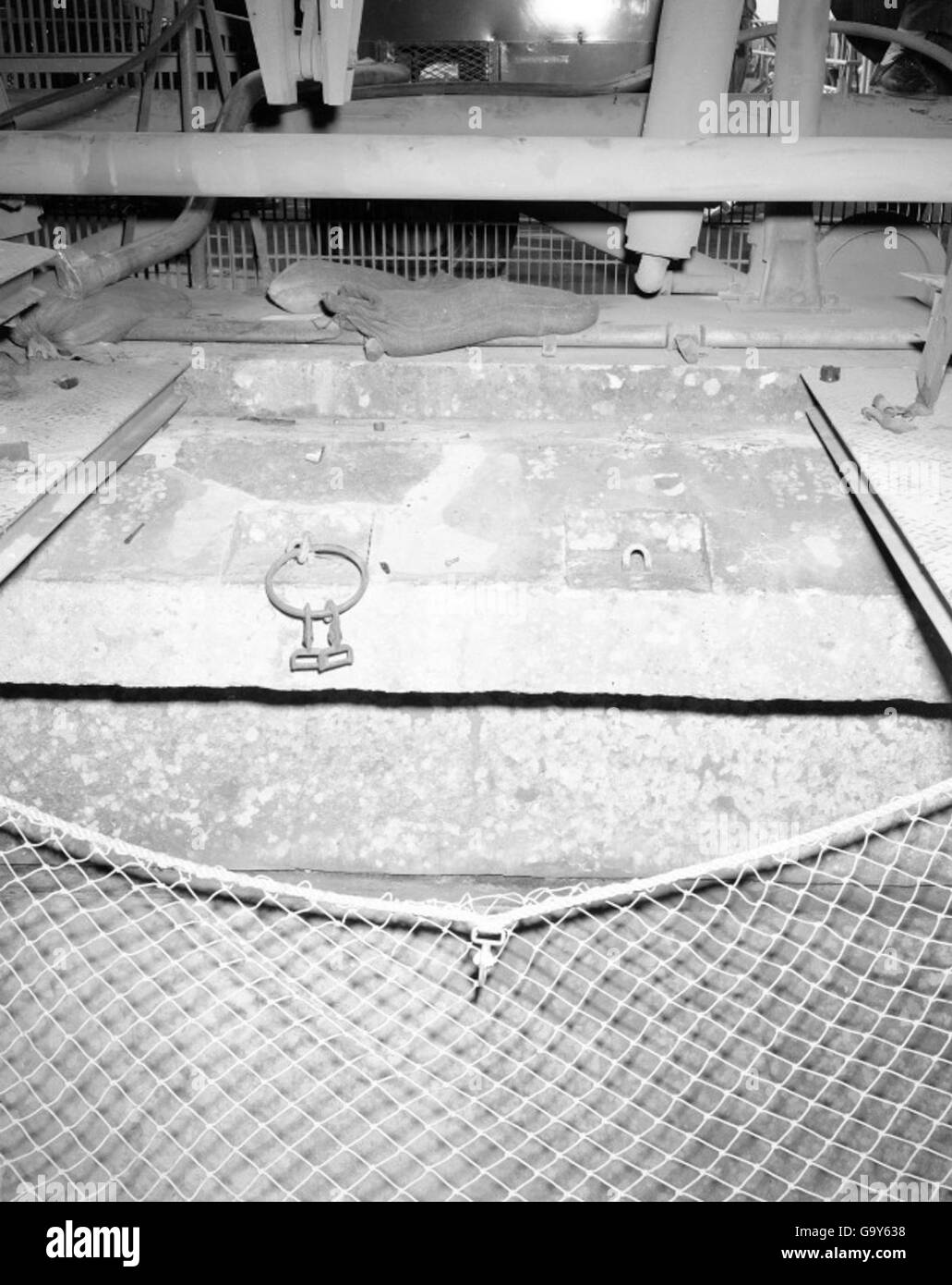 The ignition sequence of an Atlas missile during an early test flight ...