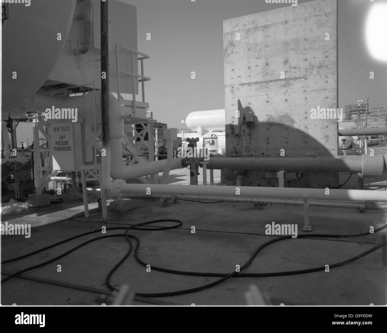 This image captures an early test launch of the Atlas missile, part of ...