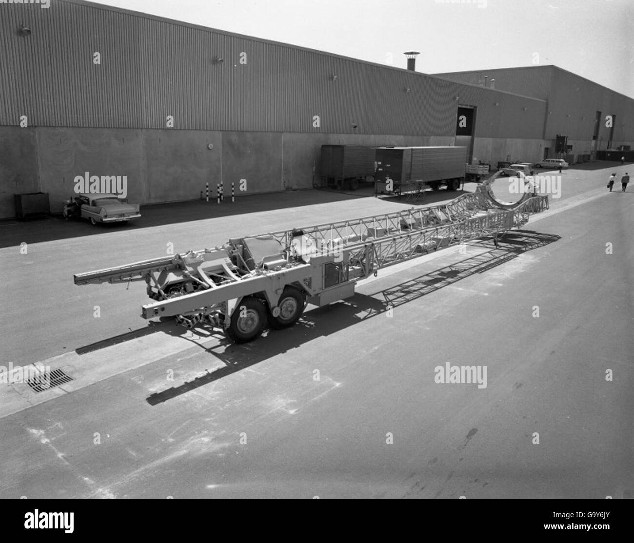 This image from the Atlas Negative Collection showcases an early test ...