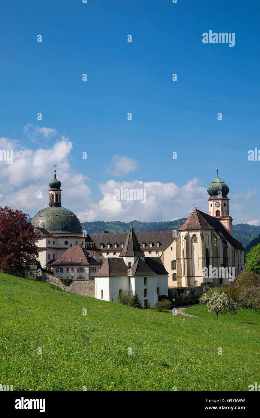 St. Trudpert's Abbey, former Benedictine monastery, Münstertal, Black ...