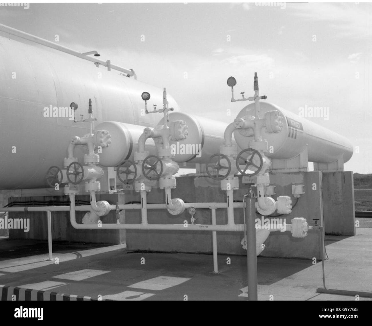 Image from the Atlas Negative Collection, showing engineers preparing a ...