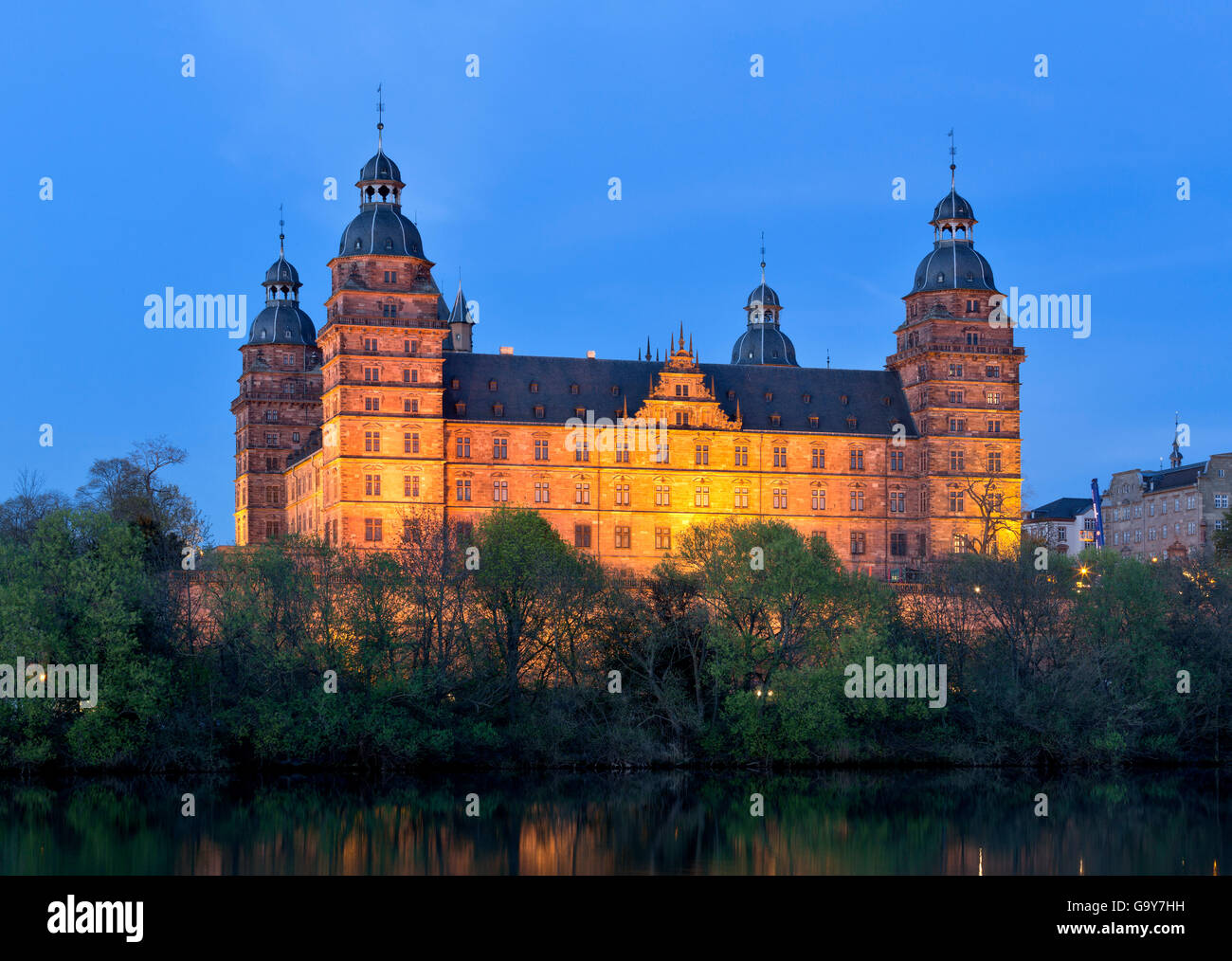 Schloss johannisburg castle aschaffenburg germany hi-res stock ...
