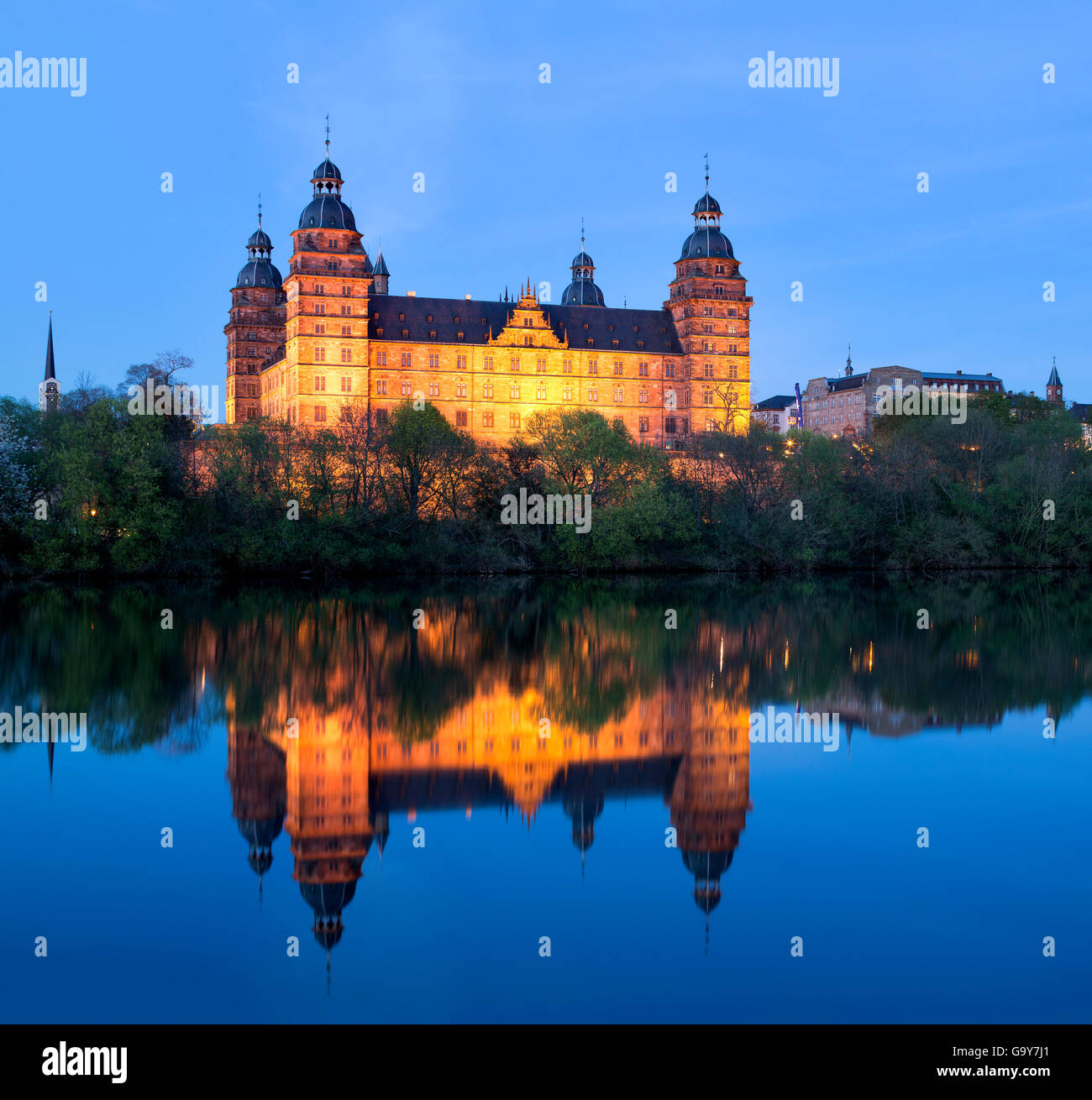 Schloss Johannisburg Castle Aschaffenburg Germany High Resolution Stock ...