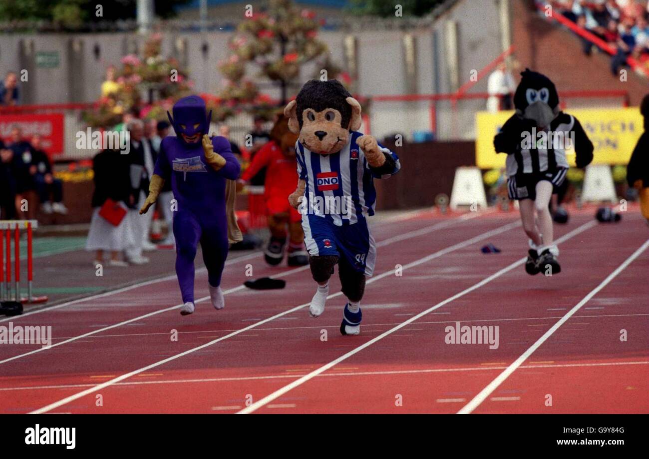 Angus the monkey leads the mascot race hi-res stock photography and ...