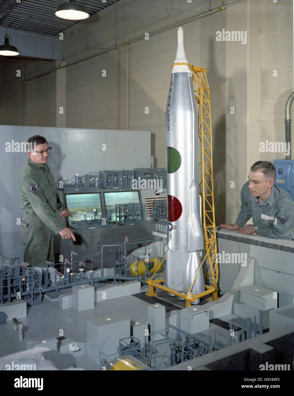 This image from the Atlas Negative Collection shows an Atlas missile ...