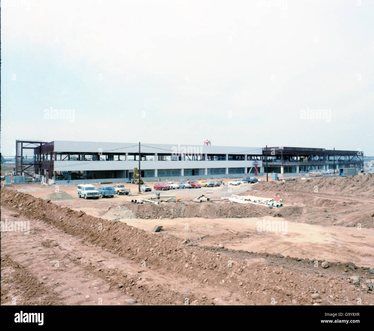 A detailed view of the Atlas missile’s tail section during a test ...
