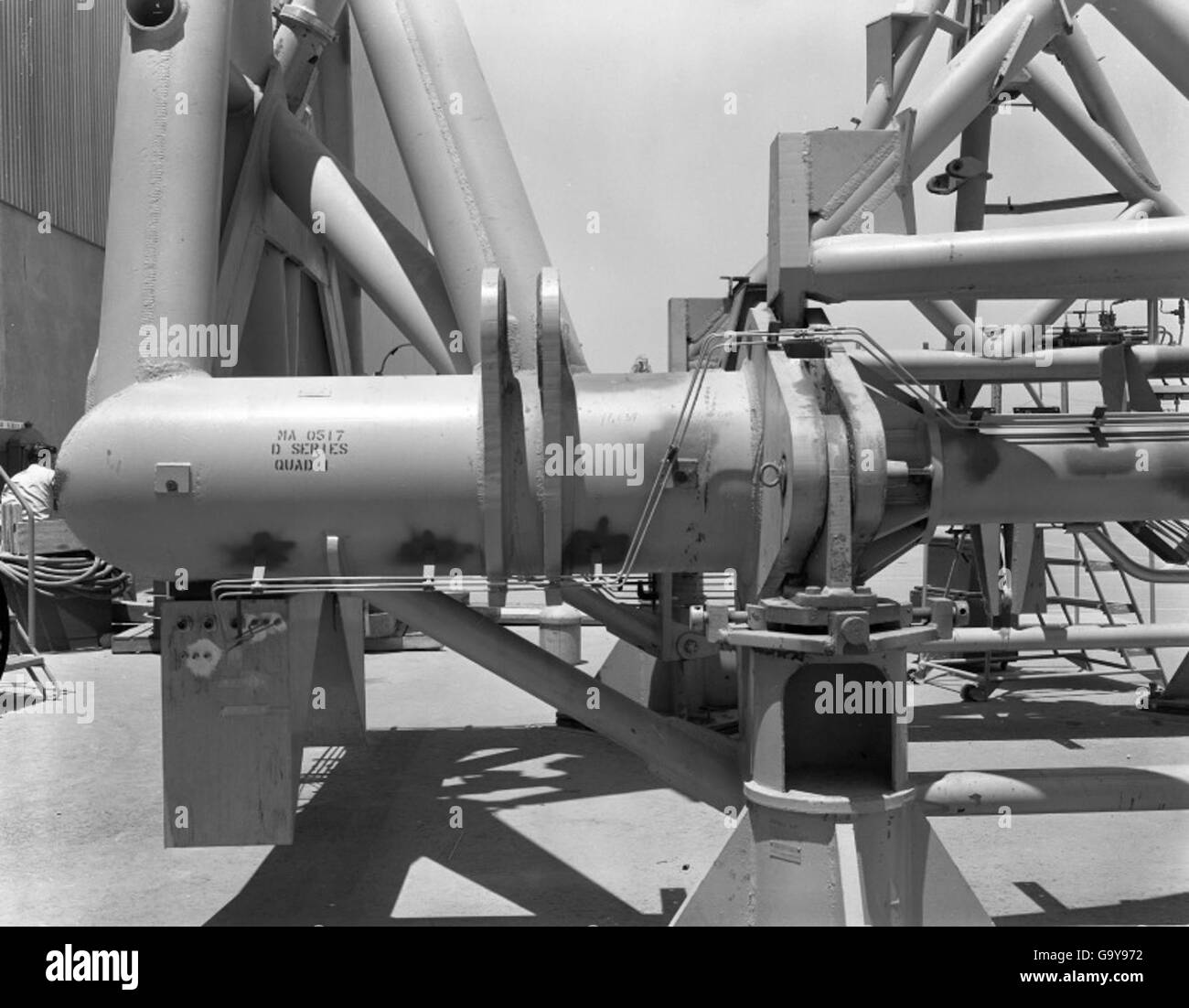 An Atlas missile launch at Cape Canaveral during the early 1960s ...