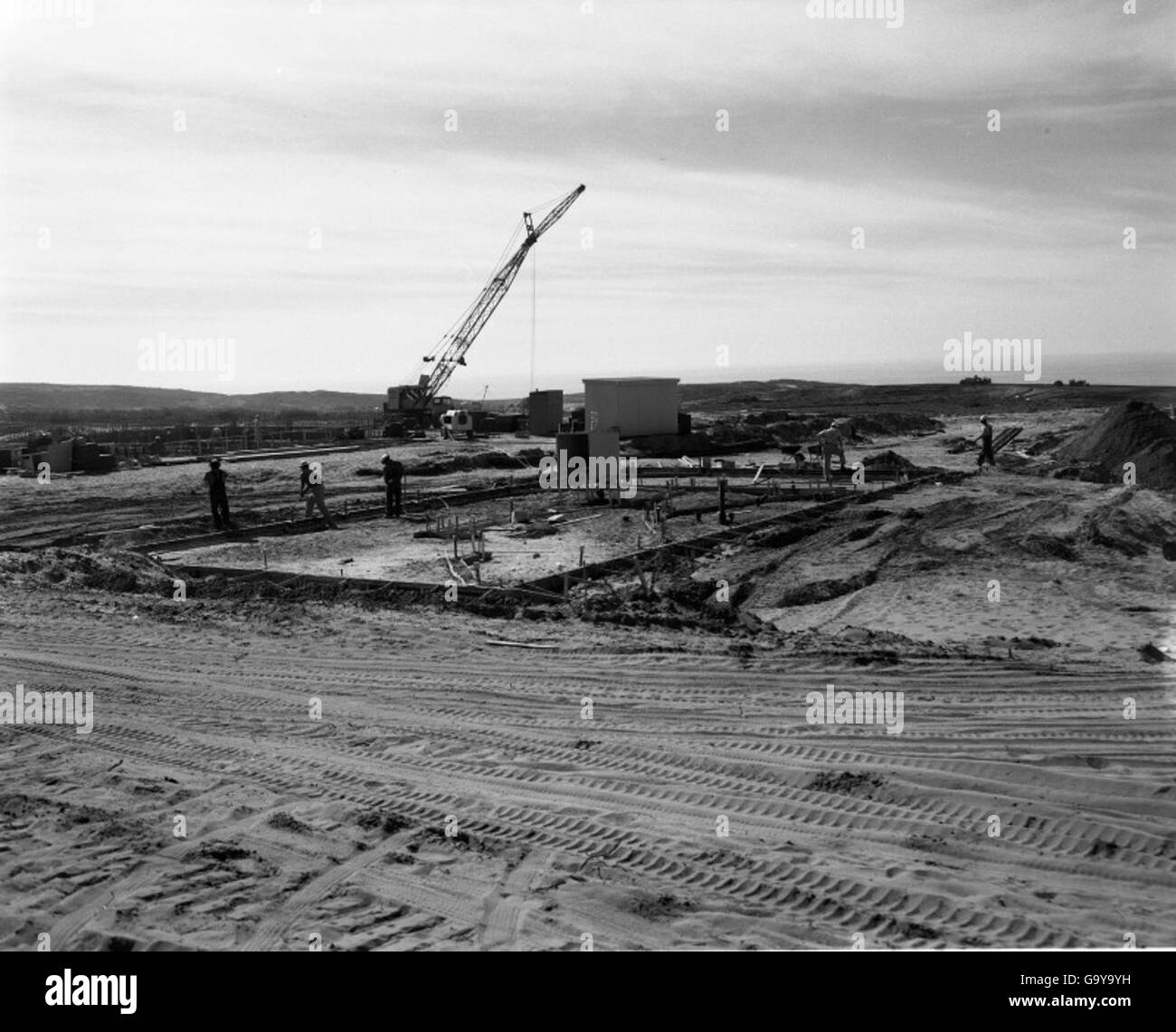 This image from the Atlas Negative Collection documents an early stage ...