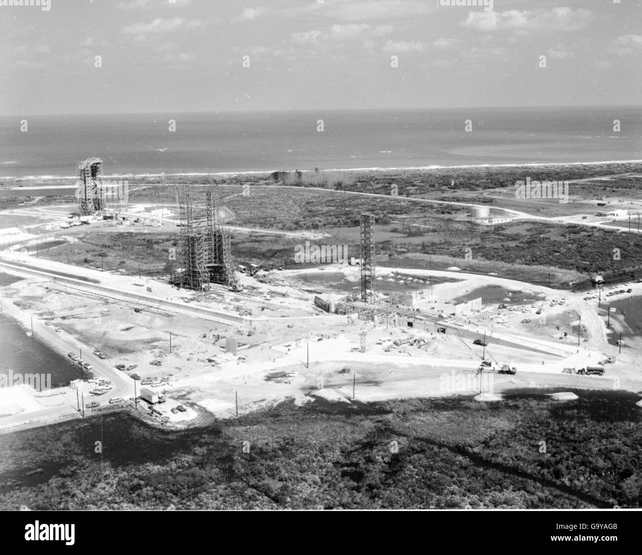 Atlas missile 14A departing the factory on December 5, 1958, with ...