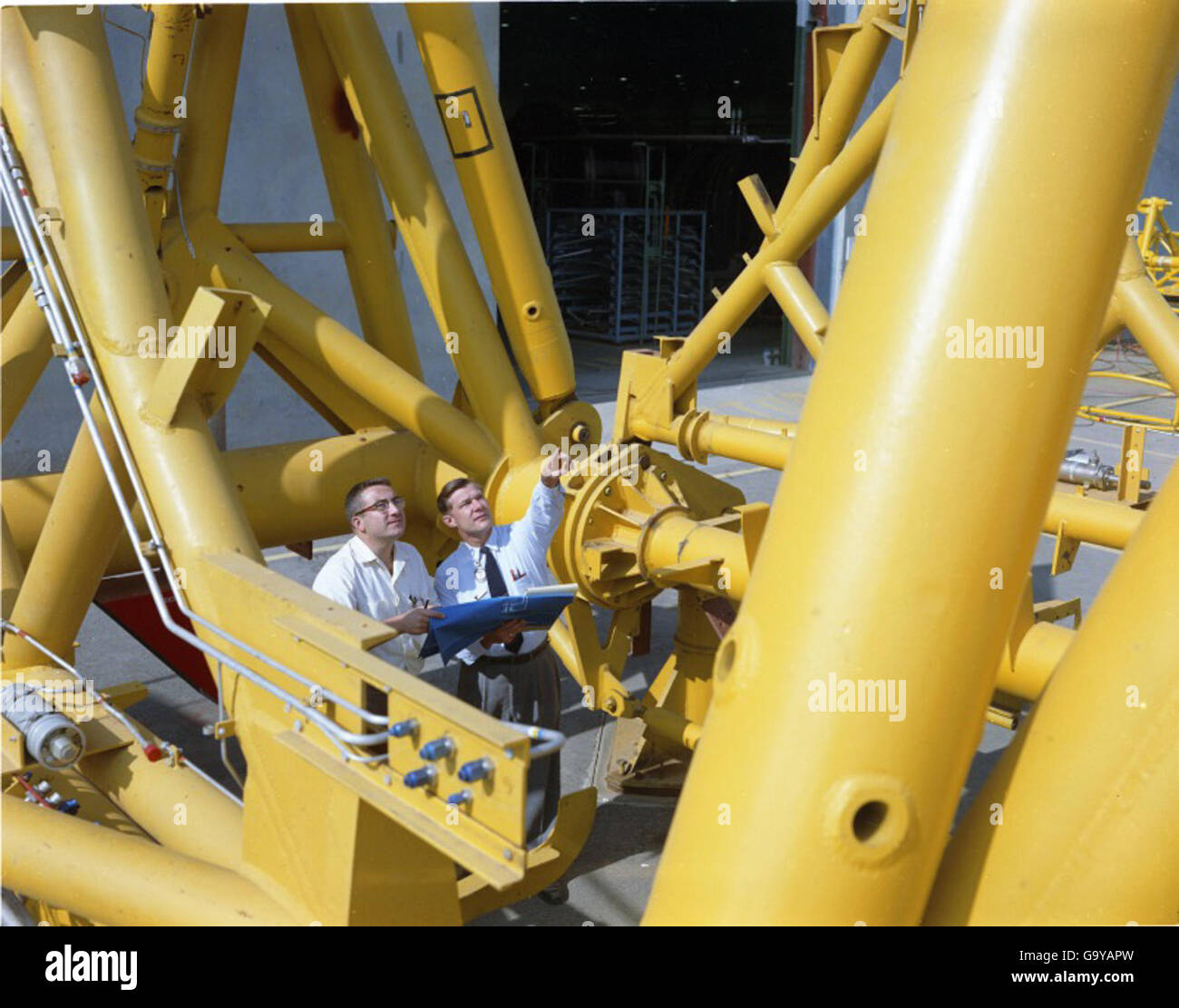 GD Astronautics Atlas missile test showing detailed components of the ...