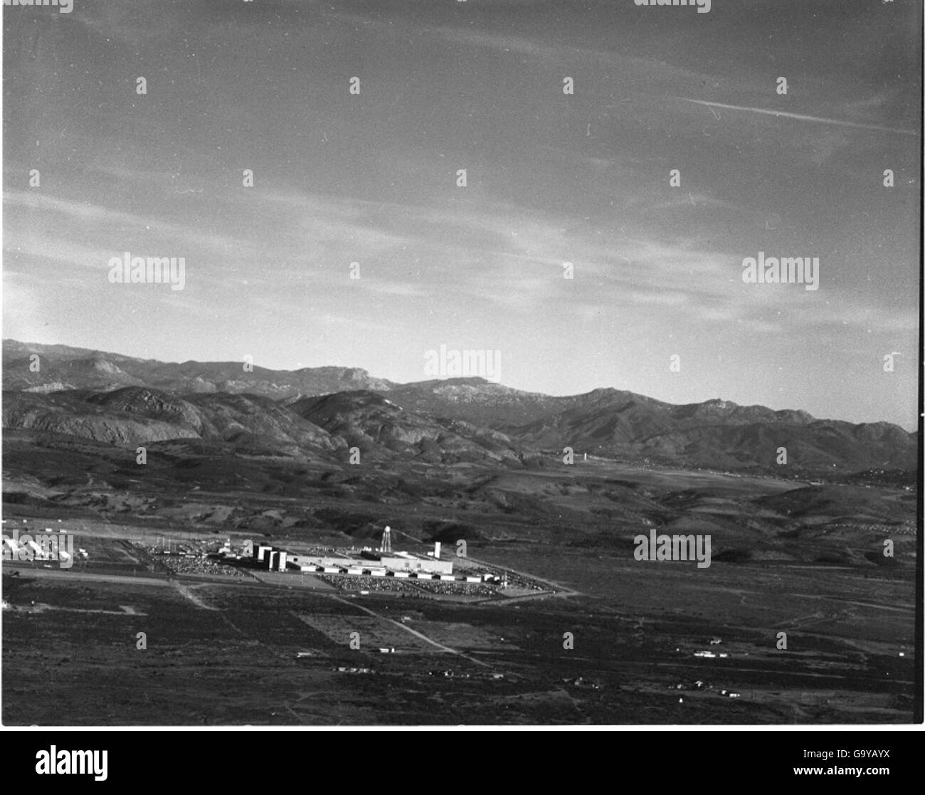 This image from the Atlas Negative Collection documents the preparation ...