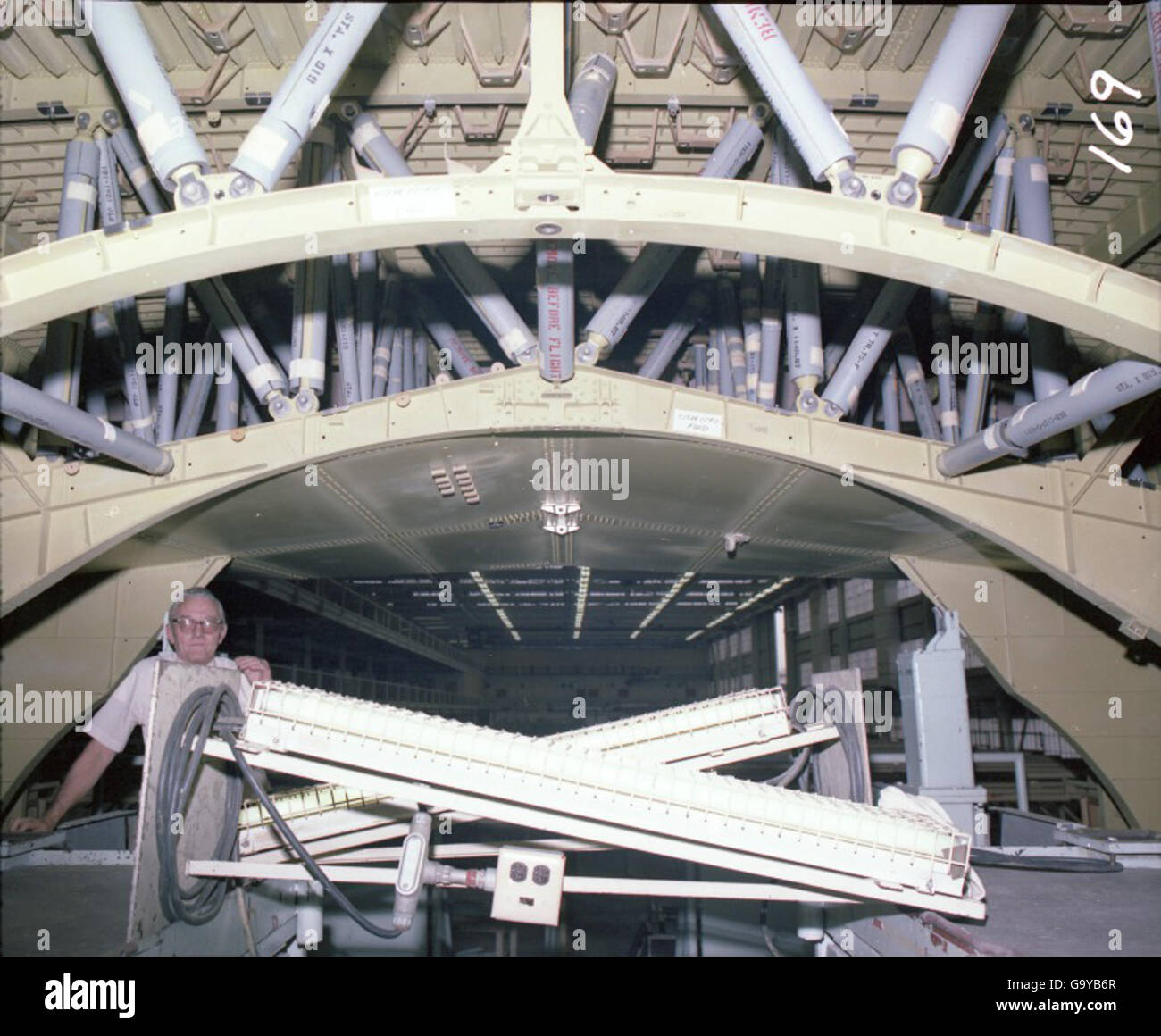 Photograph from the Atlas Negative Collection showing the Atlas missile ...