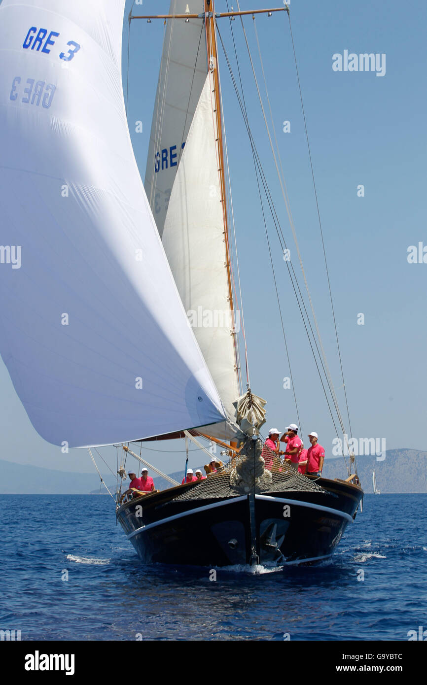 Spetses classic yacht regatta hi-res stock photography and images - Alamy