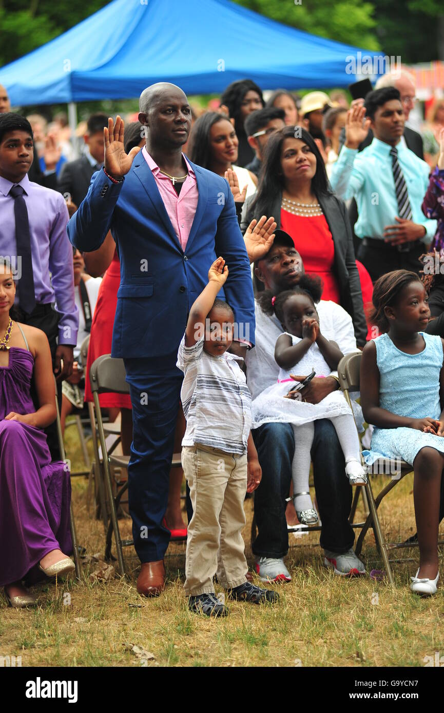 Canadian first nations gathering hi-res stock photography and images ...