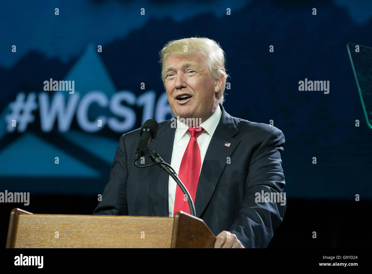 Sarah Palin and Donald Trump speak at the Western Conservative Summit ...