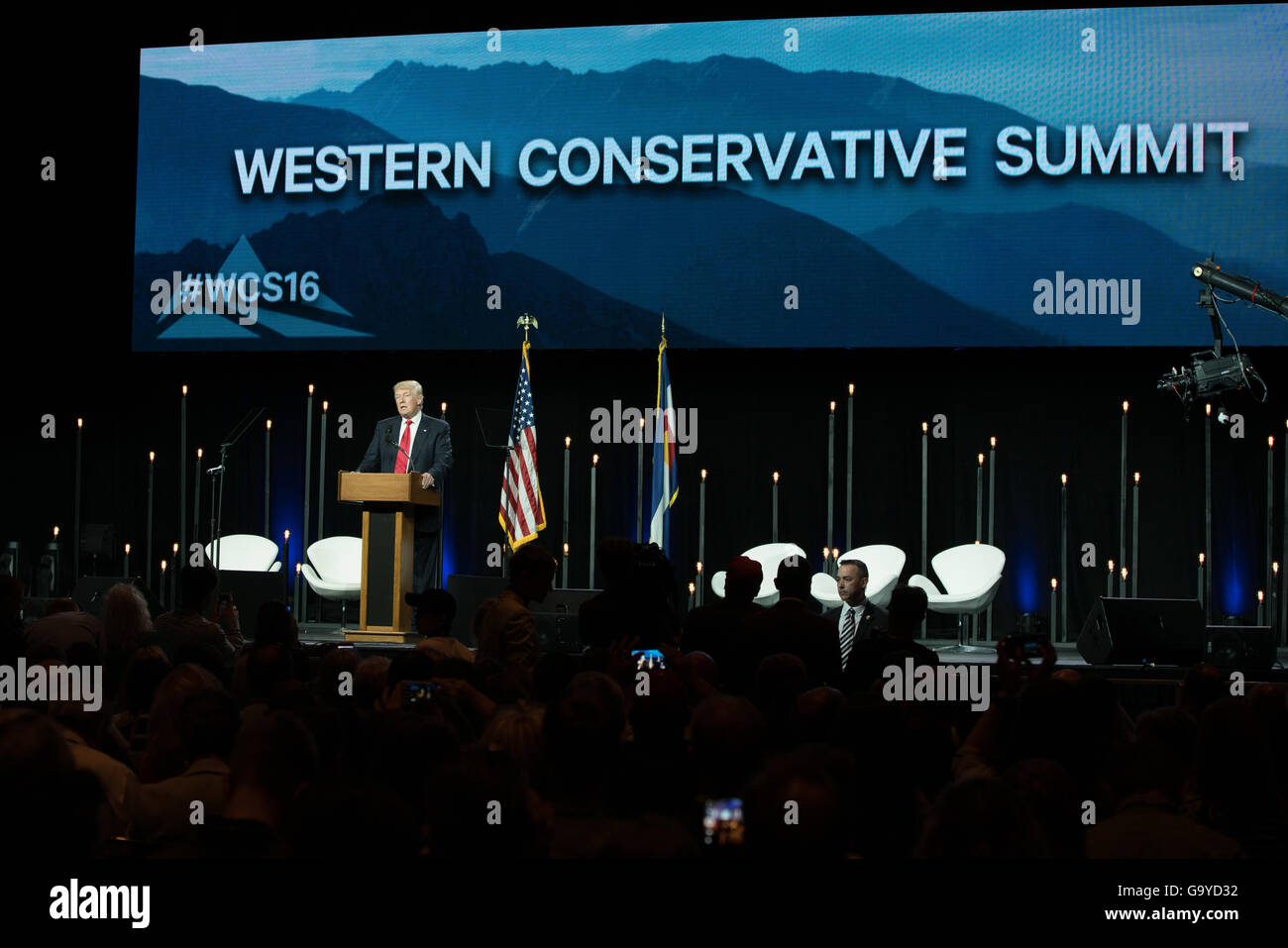 Sarah Palin and Donald Trump speak at the Western Conservative Summit ...