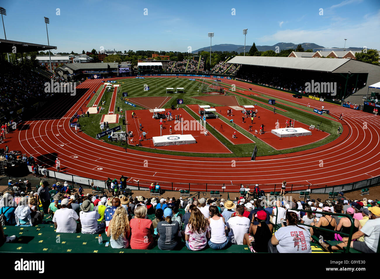July 1, 2016 - Fans start arriving at the USA Track & Field Olympic ...