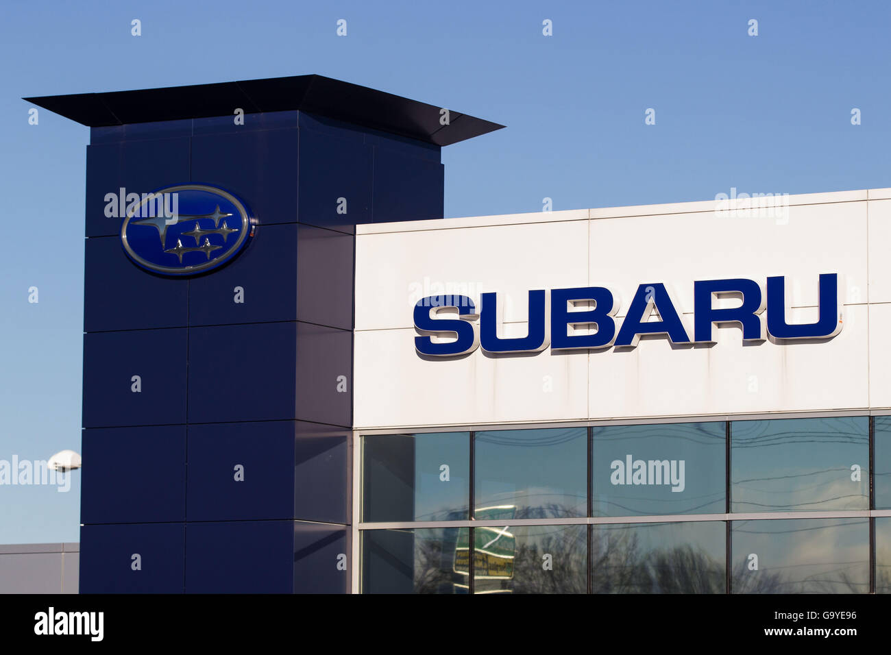 Kingston, Ontario, CANADA. 5th Jan, 2016. The Subaru car dealer in ...