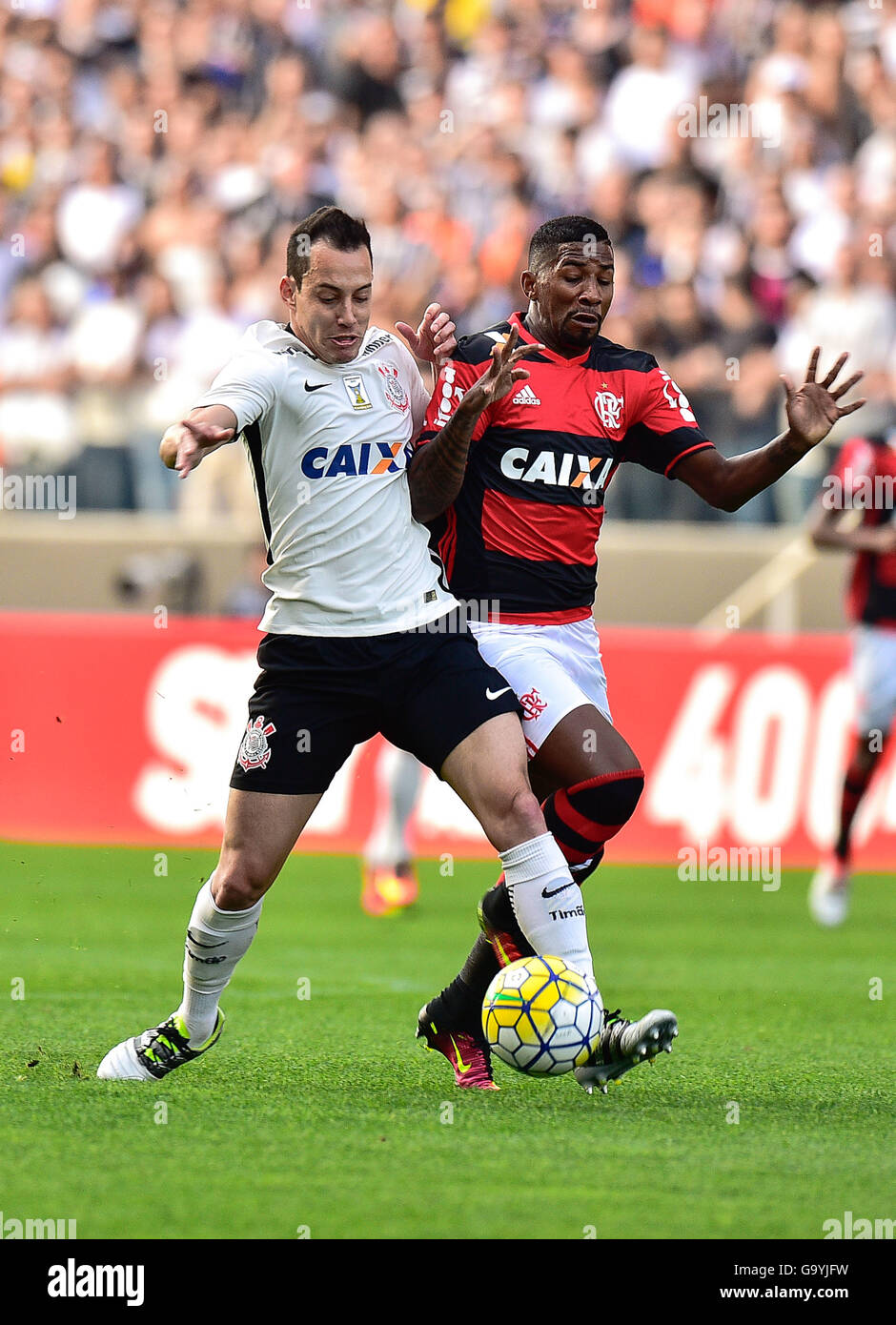 Match between Corinthians and Flamengo held at the Arena Corinthians ...