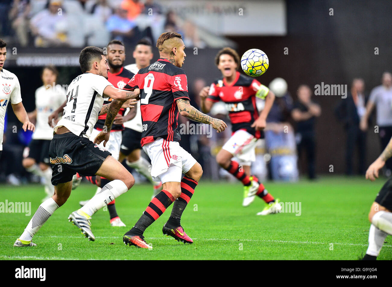 Warrior Flamengo during the match between Corinthians and Flamengo held ...