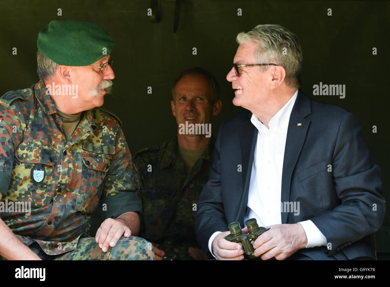 Maierhoefen, Germany. 04th July, 2016. German Federal President Joachim ...