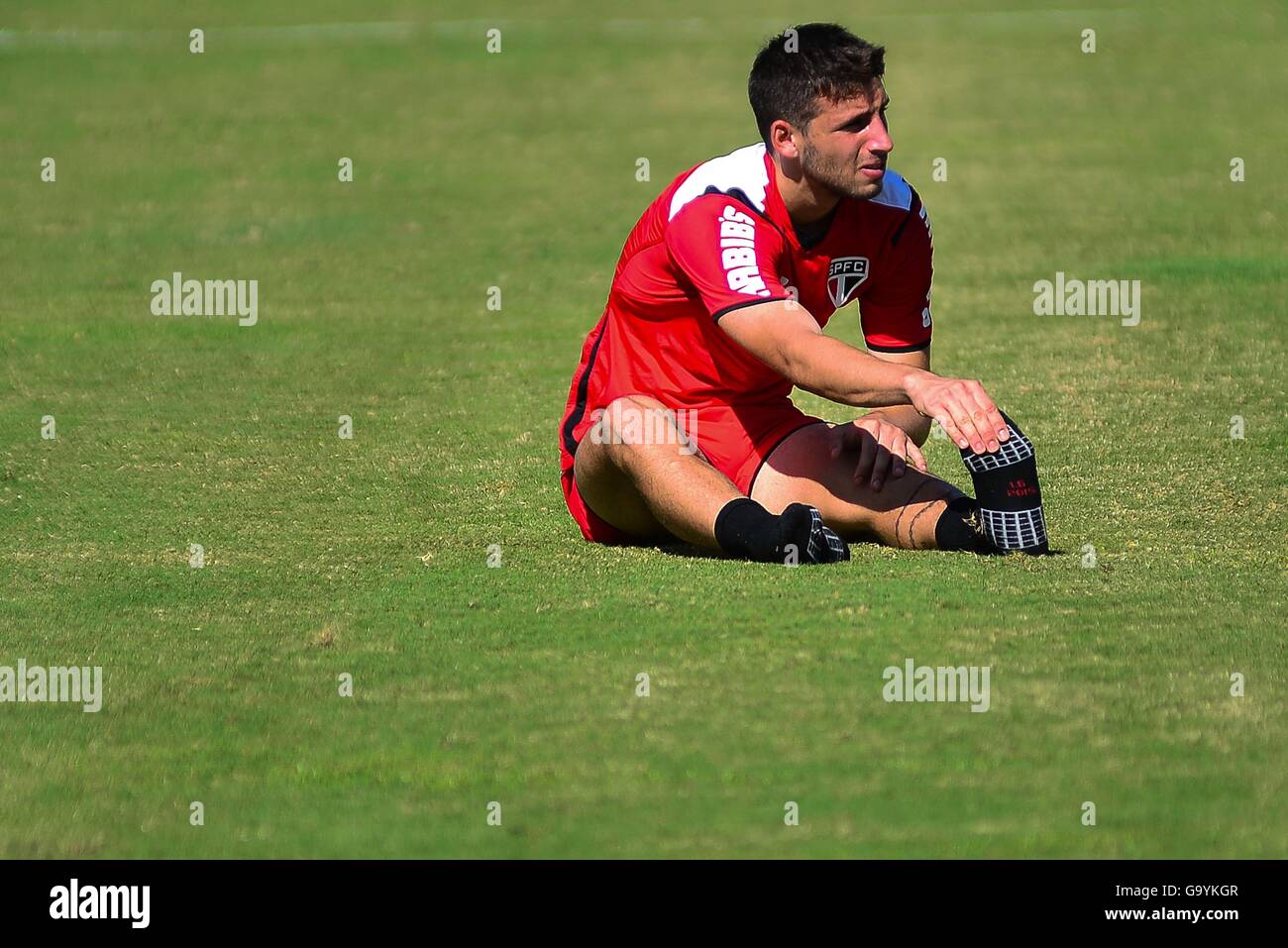 Calleri during training the S?o Paulo Football Club, held at CCT Barra ...