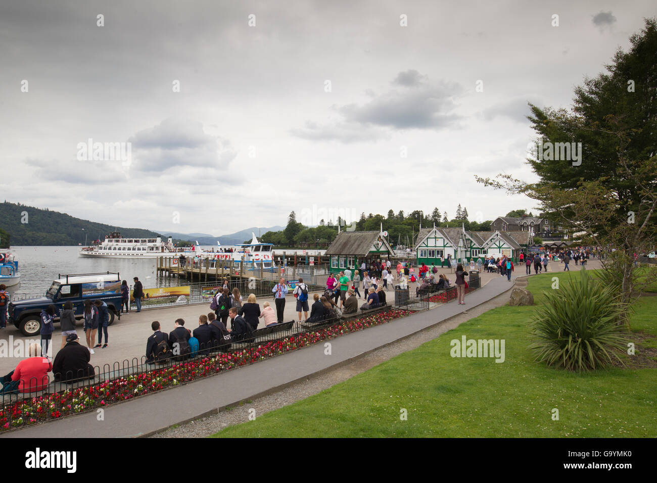 Lake Windermere Cumbria UK 4thJuly 2016 UK Weather Cloudy day before ...